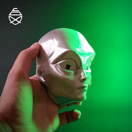 👽 Alien wall・ 3D File for 3D printing・Cults