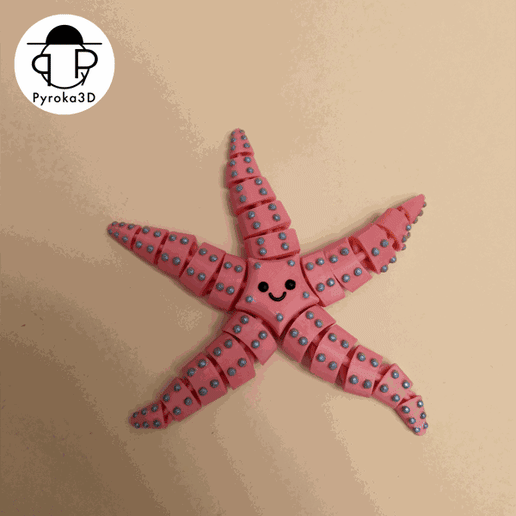 STL file Flexible Starfish - fidget toy, decoration 👌 ・Model to ...