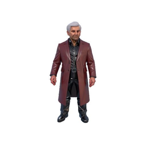 🧥 Red Overlord - Figura con abrigo de piel carmesí (inspirada en el ...