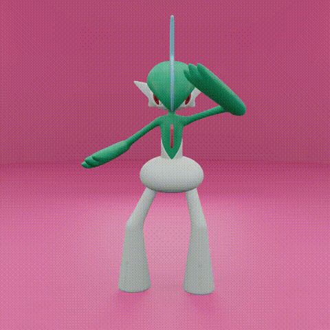 STL file Pokemon No. 280, 281, 282, 475 Ralts, Kirlia, Gardevoir ...