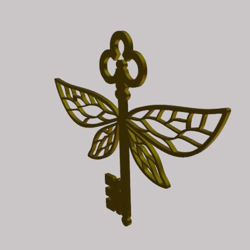Free STL file Winged Wings Winged Winged Key Harry Potter Wall Chart 🔑 ...