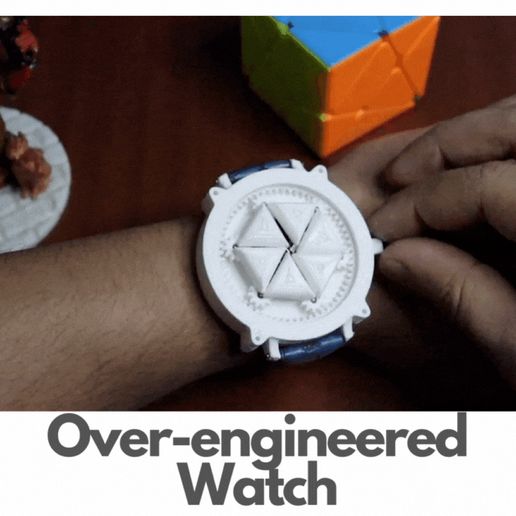 ⌚ Over Engineered Watch・ STL File for 3D printing・Cults