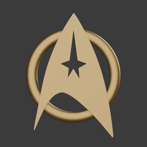 STL file Starfleet Star Trek ⭐ ・3D printing design to download・Cults
