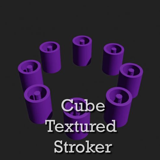 🔞 Cube Textured Masturbator Stroker Mold | PLA Mold・ STL File for 3D ...