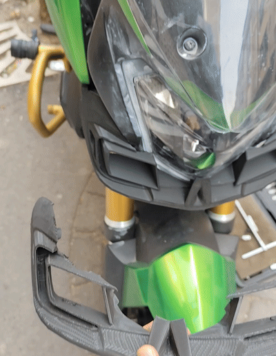 📁 Headlight Winglet – Bajaj Dominar 400/250 (STL File)・ STL File for 3D ...