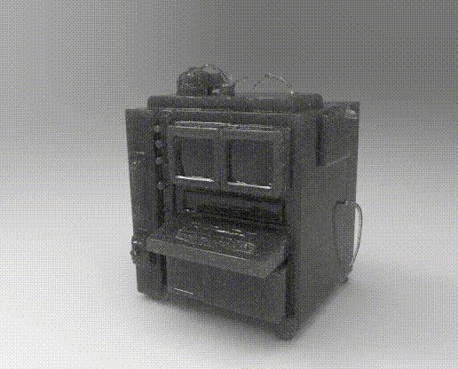 🎲 Steampunk Industrial Terminal - Printable Sci-Fi Console・ STL File ...