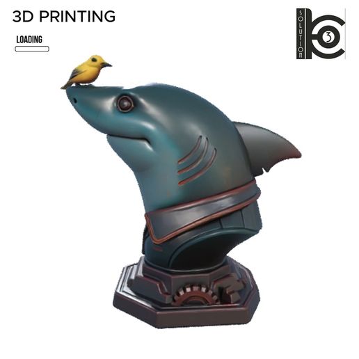 🦈 Shark Buddy - Peaceful Lookout・ STL File for 3D printing・Cults