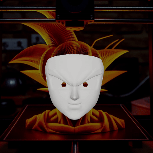 STL file Goku Drago Ball mask 🎨 ・3D print design to download・Cults
