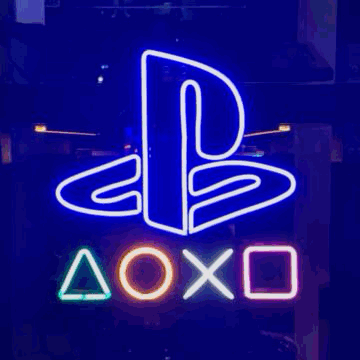 🔦 PS Logo Neon Sign・ STL File for 3D printing・Cults