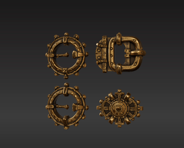 🪡 Blue-Haired Rebel's Buckle Set - Cosplay Accessories 3D Model・ STL ...