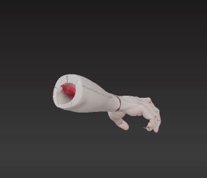 Pale Gothic Hand Model: Detailed Skittering Prop with Matte Finish・ STL ...