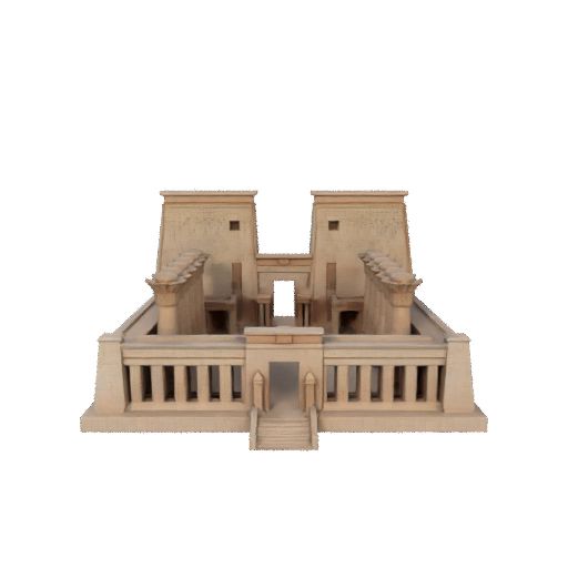 🕍 Ancient Egyptian Temple Complex 3D Model | Pylon Gateway Centerpiece ...