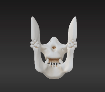 💀 Cyberpunk Skeletal Jaw Mask - Futuristic Vertebrae Face Armor・Archivo ...