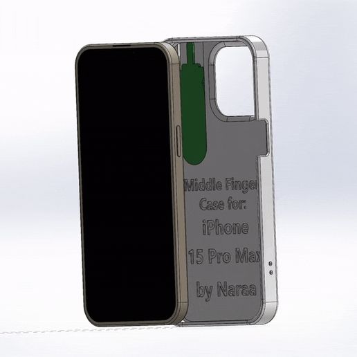 📱 iPhone 15 Pro Max - Funda deslizante para el dedo corazón・Archivo STL ...