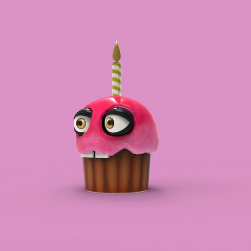 🧁 Mr.Cupcake Prop - FNAF・ STL File for 3D printing・Cults