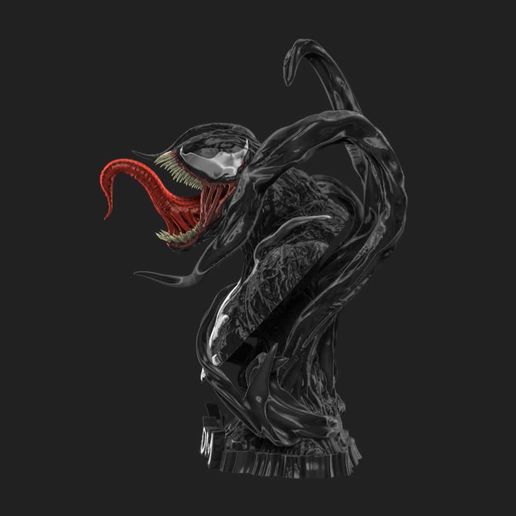 👤 VENOM - Bust・ STL File for 3D printing・Cults