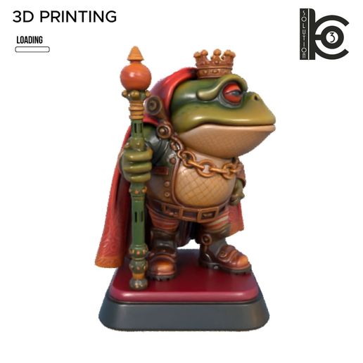 🤴 Royal Toad King・ STL File for 3D printing・Cults