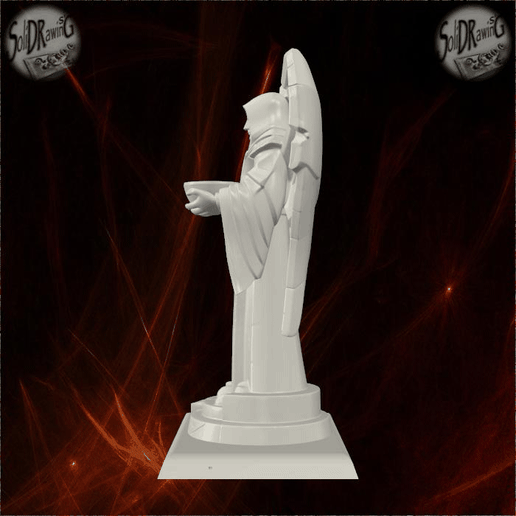 👼 Firekeeper Angel Statue – SoliDRawinGs SG1562・ STL File for 3D ...