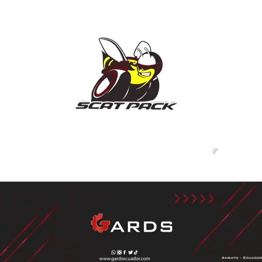 🛞 Scat Pack Emblem・ STL File for 3D printing・Cults