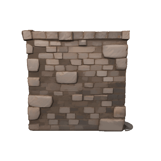 🎮 High External Stone Wall - Rust Game・ STL File for 3D printing・Cults