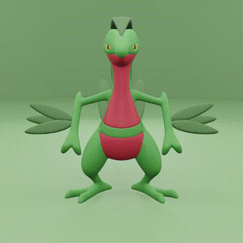 🐉 Pokemon No. 253 Grovyle・ STL File for 3D printing・Cults
