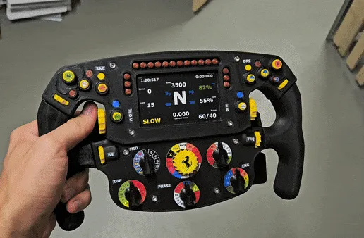 🛞 F1 Steering Wheel Full-Scale・ 3MF File for 3D printing・Cults