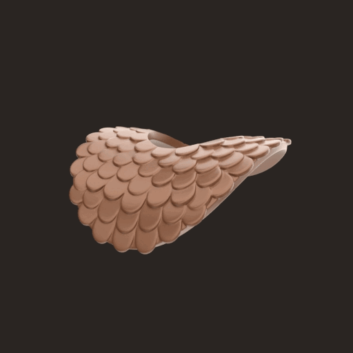 🐉 Dragon Scale Mantle・ STL File for 3D printing・Cults