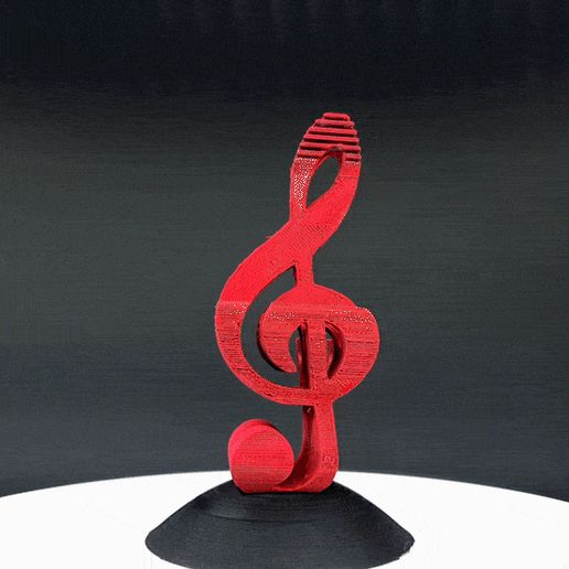 The Flips: Treble clef - Guitar 𝄞🎸・ STL File for ・Cults