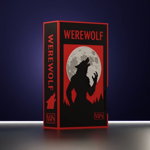 🐺 MTG Werewolf DECK BOX COMPATIBLE WITH COMMANDER DECKS: VHS werewolf ...