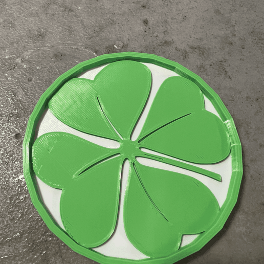 STL file Shamrock Coaster ☘️ ・3D printer design to download・Cults