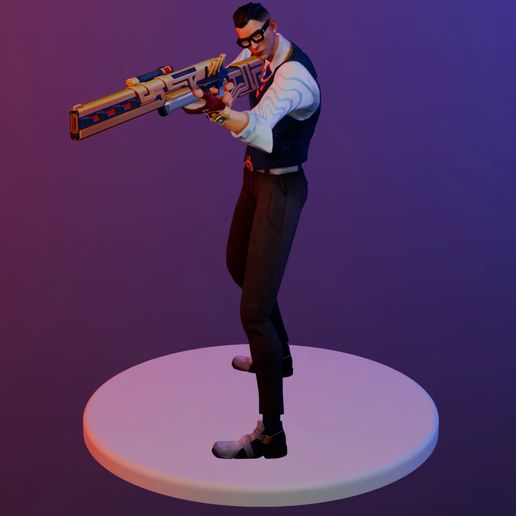 STL file Chamber Figure - VALORANT 🔫 ・3D print design to download・Cults