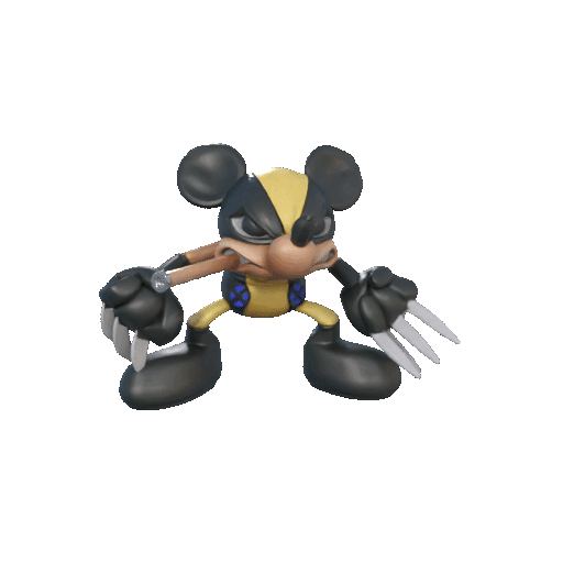 🐁 Wolvemouse Mutant STL Toy Wolverine Mickey Mouse fusion・ STL File for ...
