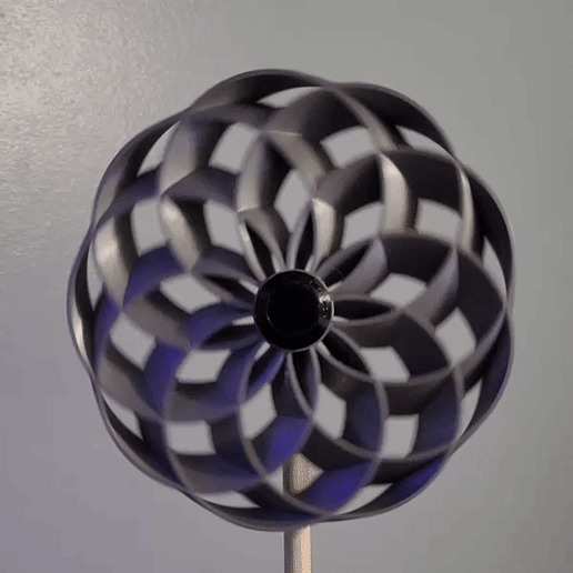 🌬️ 9-Lobe Toroidal Wind Spinner・ 3D File for ・Cults