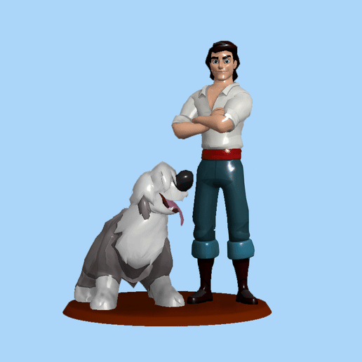 🤴 Prince Eric and Max - Little Mermaid・ 3D File for 3D printing・Cults