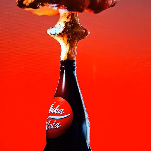 STL file Nuka Taste Explosion, Nuka-Cola with Nuclear Mushroom, Fallout ...