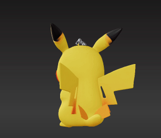 ⚡ Electric Mouse Monster Keychain - Cute Anime Rodent Charm・ STL File ...