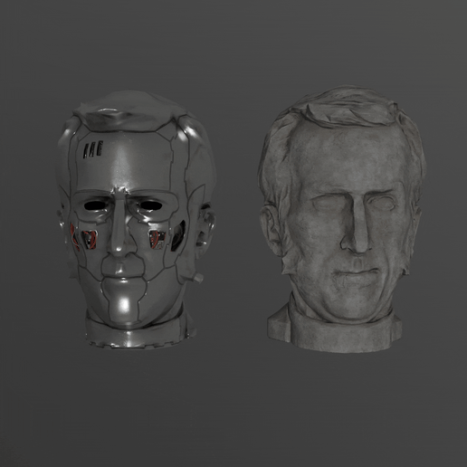 STL file Portal Cave Johnson head figurine 🎲 ・3D printer model to ...