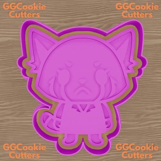 🍪 Aggretsuko Cookie Cutter – Cortante para galletas Aggretsuko・Archivo ...