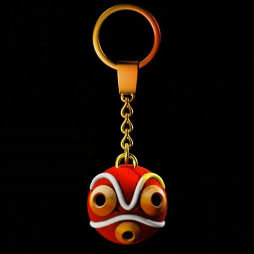 STL file Princess Mononoke Keychain - Studio Ghibli 👸 (OBJ)・3D printer ...