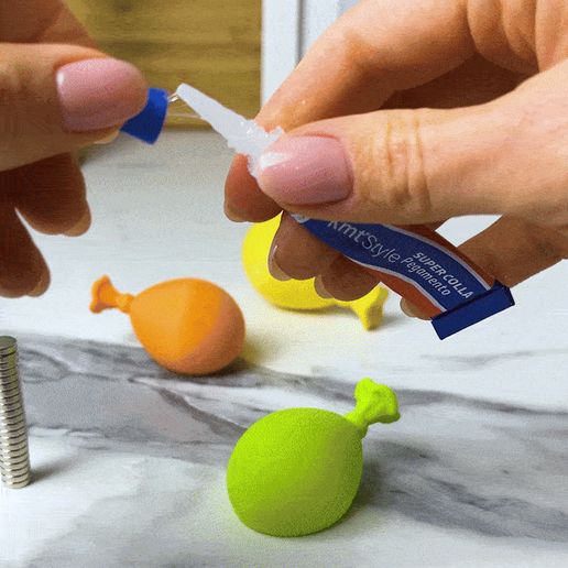 Balloon Magnet Set (3-Pack) 🎈 , 8x2mm magnets・Free STL File for 3D ...