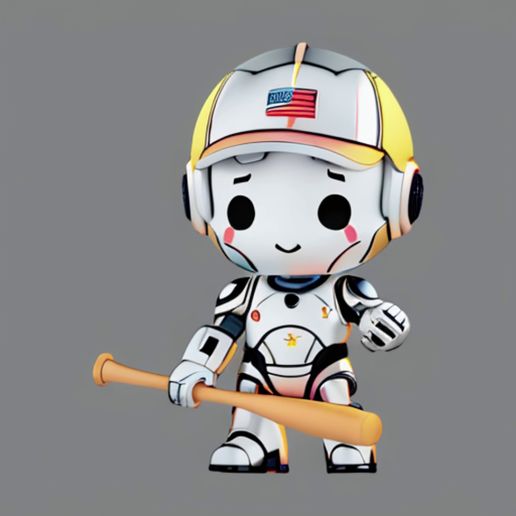 🤖 StarSlugger – American Bot Figurine・Free STL File for 3D printing・Cults
