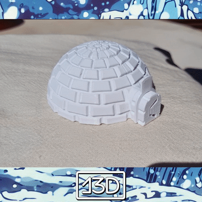 🏠 Mini Igloo・ STL File for ・Cults